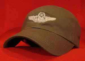 USAF Navigator CSO / Naval NFO wings ball caps by Pilot Ball Caps